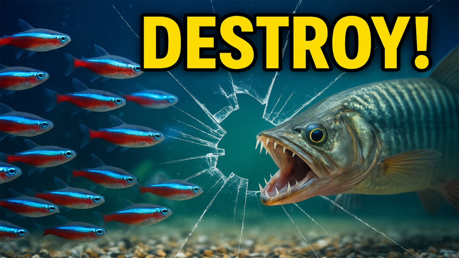 Top 10 Most AGGRESSIVE Aquarium Fish - FishTank Mastery